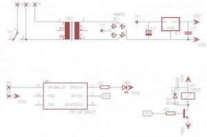 Smart Button using PIC10F microcontroller