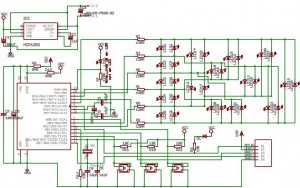 Minidot 2 - The holoclock using PIC16F88 microcontroller