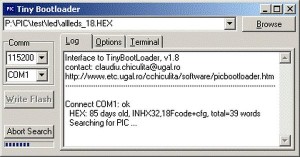 Tiny PIC bootloader using PIC16F microcontroller