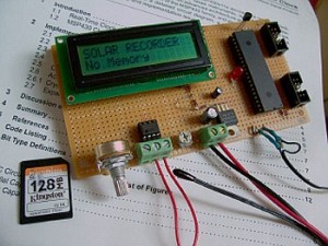 pic18f458 Microcontroller based Solar Recorder