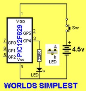 WORLD'S SIMPLEST PROGRAM using PIC12F629