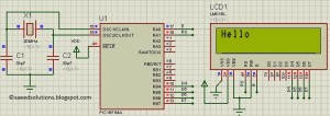 Arduino: PIC16F84A LCD Interfacing (4-bit) with Proteus Sim