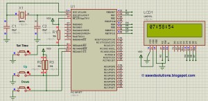 PIC16F877 based controllable digital clock using LCD display