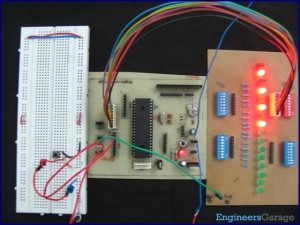 PIC16F877 external interrupt code and Proteus simulation