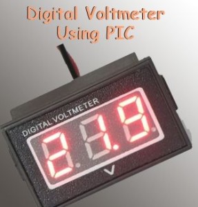 Arduino PIC16F877A: Digital Voltmeter - 0-30V Seven Segment
