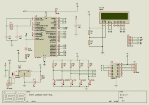 STEPPER MOTOR DRIVER WITH PIC16F628A L297 L298 CIRCUIT