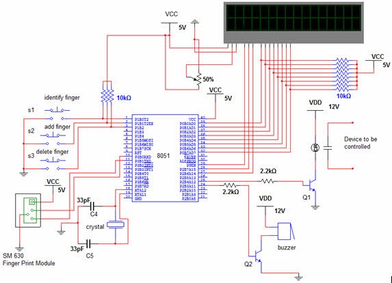 Microcontroller Projects Circuit Diagram