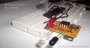 Infrared IR Sensor Interface with PIC18F4550 Microcontroller