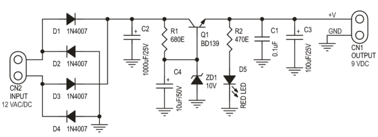 Power Up Your Electronics: Building a Regulated 9 VDC Supply