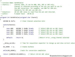 PIC12F675 ADC code and Proteus simulation