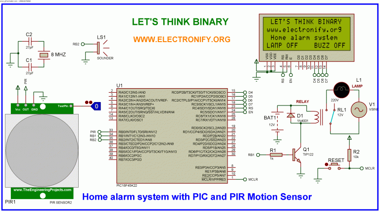Security - Safety Projects - PIC Microcontroller