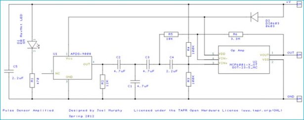 Heart beat pulse sensor interfacing with pic microcontroller