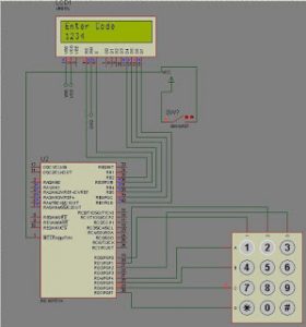Electronic lock using pic microcontroller