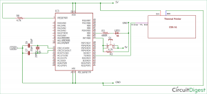 Thermal Printer interfacing with PIC16F877A