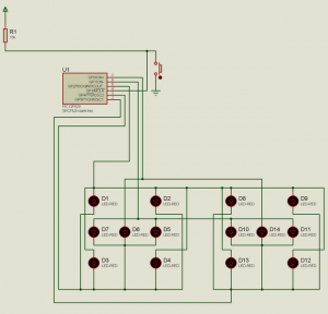 ELECTRONIC DICE CIRCUIT WITH PIC12F629