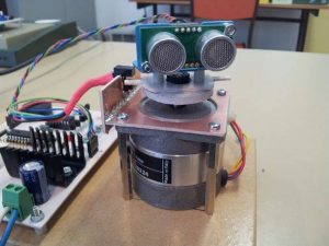 ULTRASONIC SONAR RADAR ROBOT SAA1027 PIC18F2420 FT232