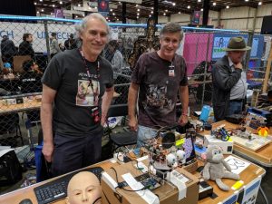Maker Faire: Muscle Wire Bugbot & Raspberry Pi Android Eye