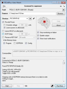 PICKITPLUS: AUTOWATCH – A NEW PIC PROGRAMMING TOOL