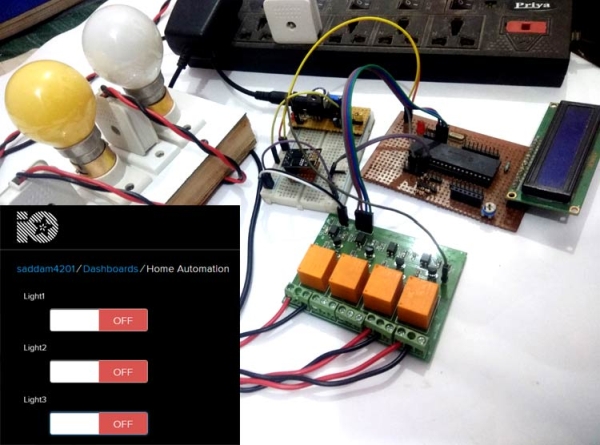 Iot Home Automation Web Control With Pic And Adafruit Io