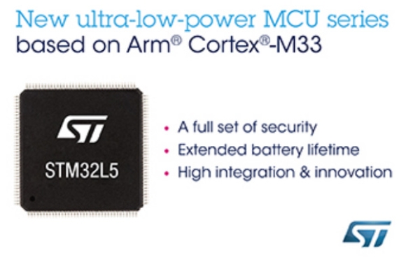 Stmicroelectronics Stm32l5 Series Of Ultra Low Power Mcus