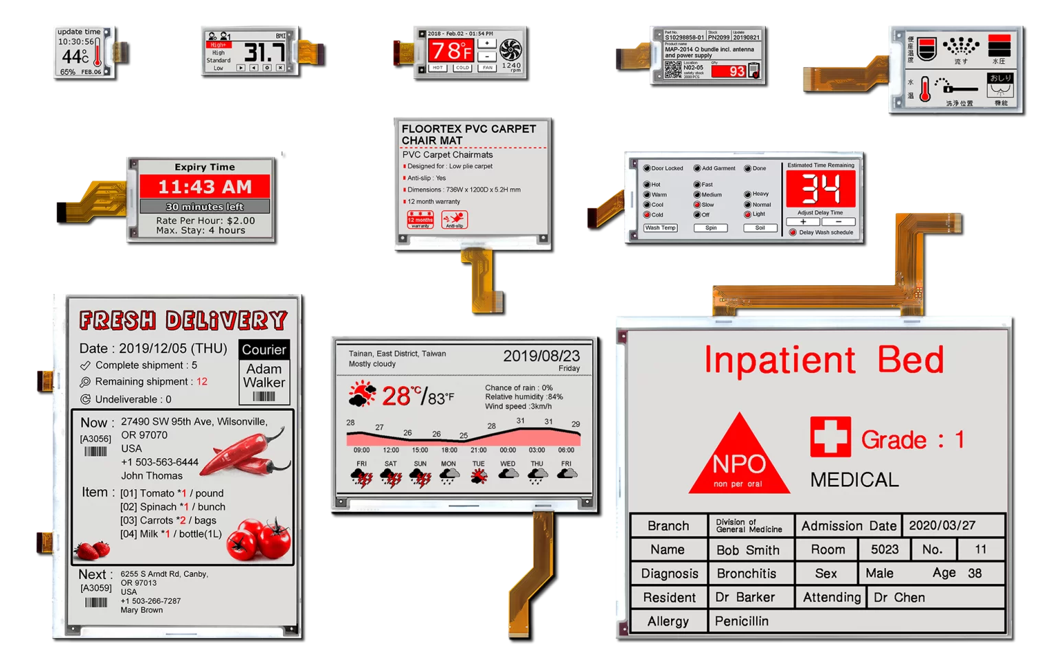 SPECTRA E-PAPER DISPLAYS OPERATIONAL FROM ZERO TO +40°C