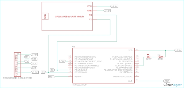 Serial Communication with Nuvoton N76E003 using UART