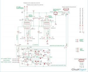 Stereo Audio Pre-Amplifier Circuit with Bass and Treble Control using ...