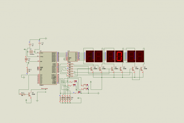 89C51 DIGITAL CLOCK CIRCUIT
