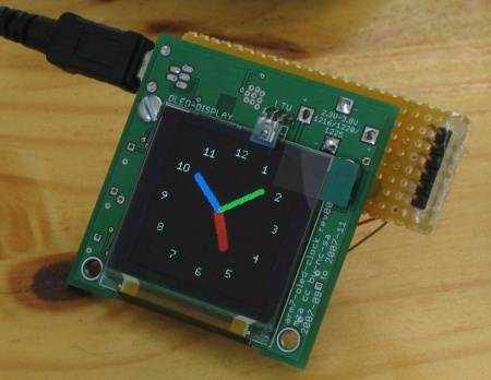 AT91SAM7S64 ARM7 CLOCK CIRCUIT DS3234S OLED LED DISPLAY