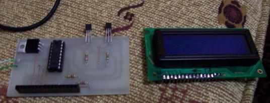 CAR THERMOMETER PROJECT PICBASIC PRO DS18B20 PIC16F628