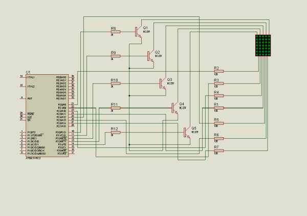 AT89C51 5X7 LED MATRIX APPLICATION