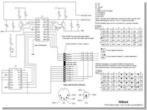 PIC16F84 PS2 KEYBOARD EMULATOR