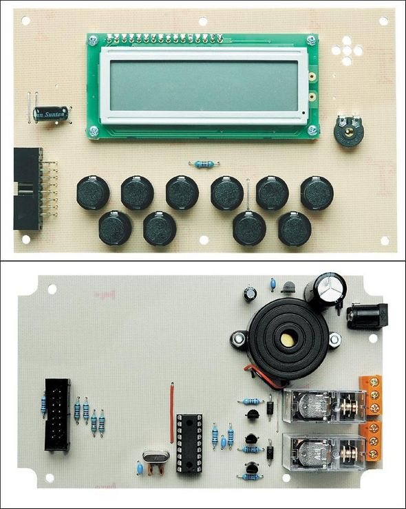 PIC16F84A PROGRAMMABLE DUAL TIMER CIRCUIT