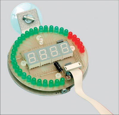 PIC16F88 TACHOMETER CIRCUIT LED AND DISPLAY INDICATOR