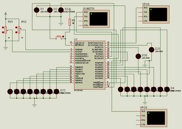 RS232 PORT CONTROL BOARD PIC18F452 MICROCONTROLLER