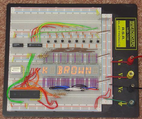 ALPHANUMERIC DISPLAY DRIVERS CIRCUIT WITH PIC16F874 HI TECH C