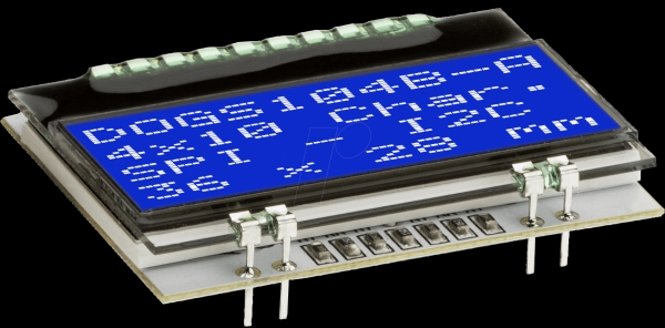 DOGS104-A SERIES COMPACT LOW-POWER FLEXIBLE (4×10) CHARACTER LCD