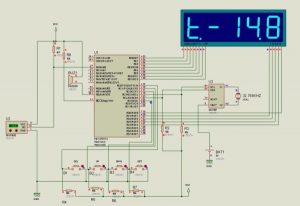 7 Segment Clock With Temperature Display [ds18b20 and 5 Digit Display]