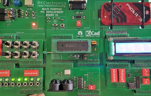 PIC16F874P PROJECT DEVELOPMENT TEST CIRCUIT