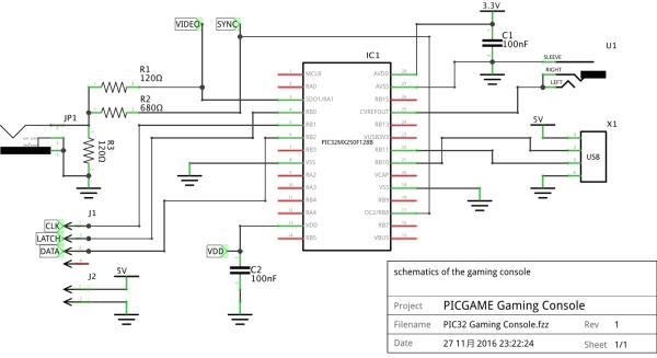 PIC32 Gaming Console w/ Rapid-Developing Engine