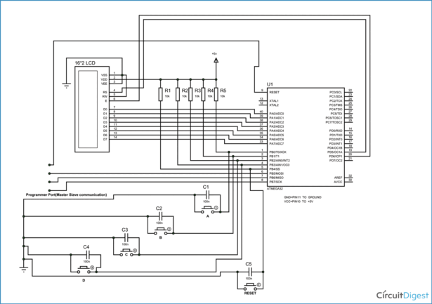 AVR Microcontroller Based Electronic Voting Machine Project