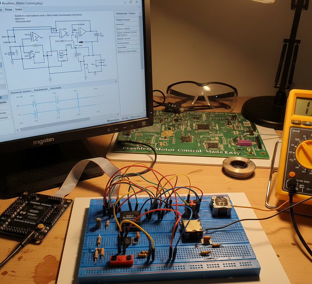 Brushless Motor Control Made Easy using PIC16F877 with Proteus Simulation